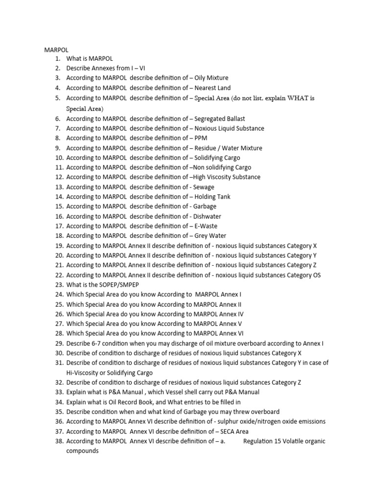 Marpol | PDF | Pollution | Environmental Issues
