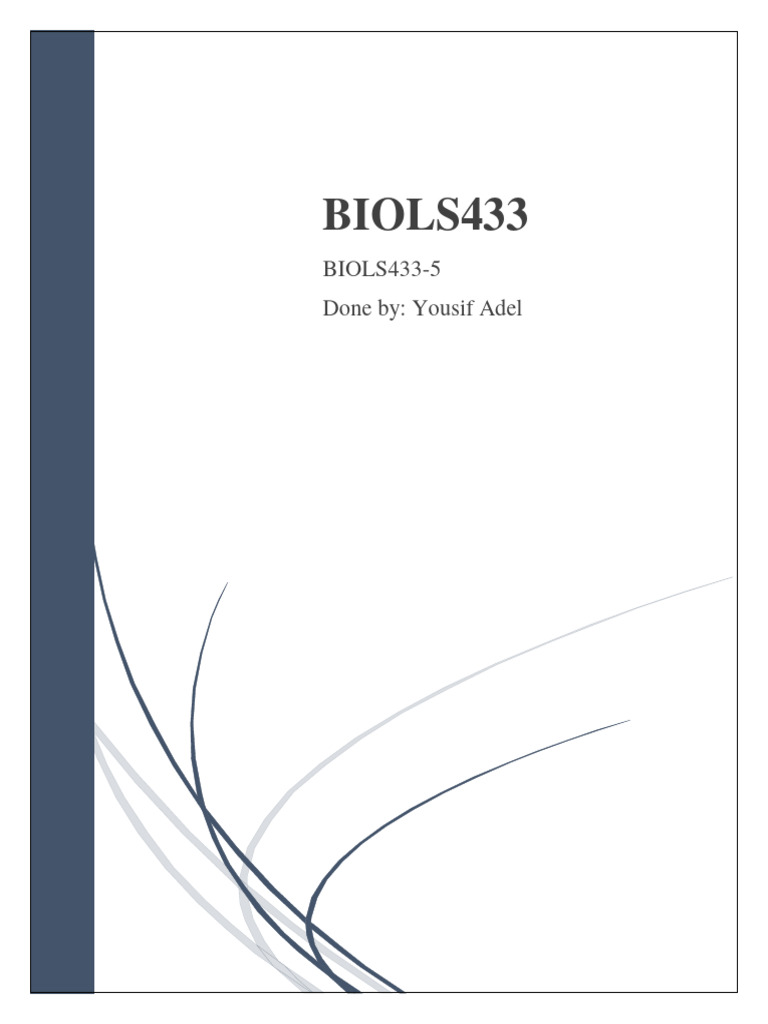 BIOLS433-5 Summary | PDF