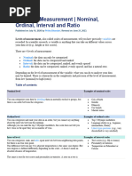Age as a Ratio Scale of Measurement | PDF