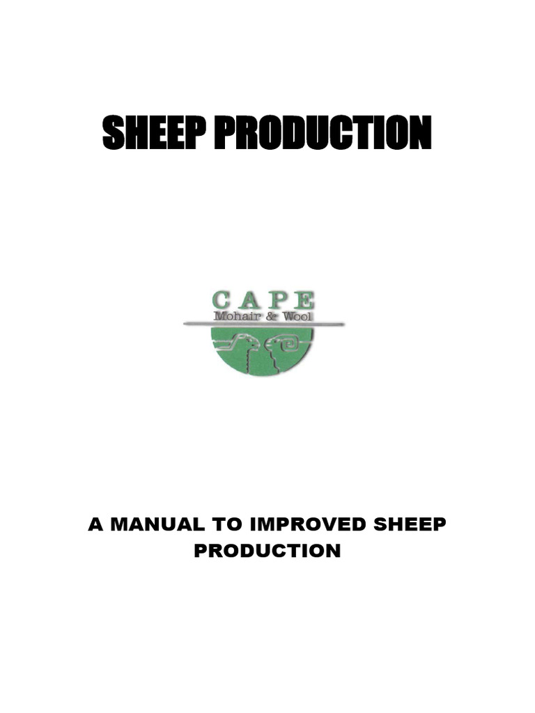 Production Advice | PDF | Sheep