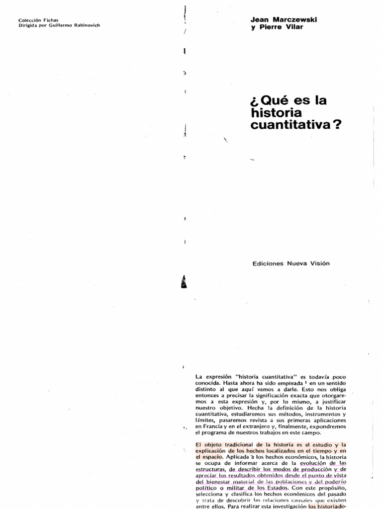 Marczewski Historia Cuantitativa | PDF | Consumo (economía) | Ahorro