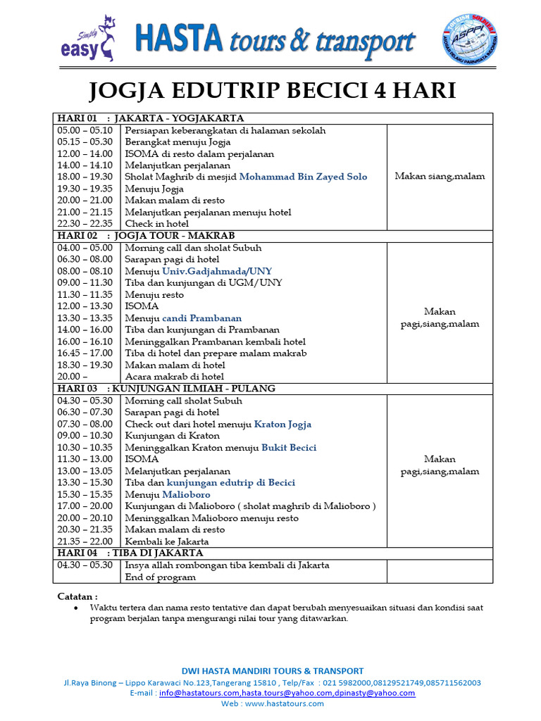 Ndown Jogja Edutrip - Revised-2B | PDF
