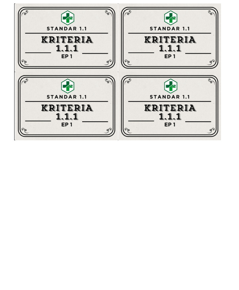 KRITERIA | PDF
