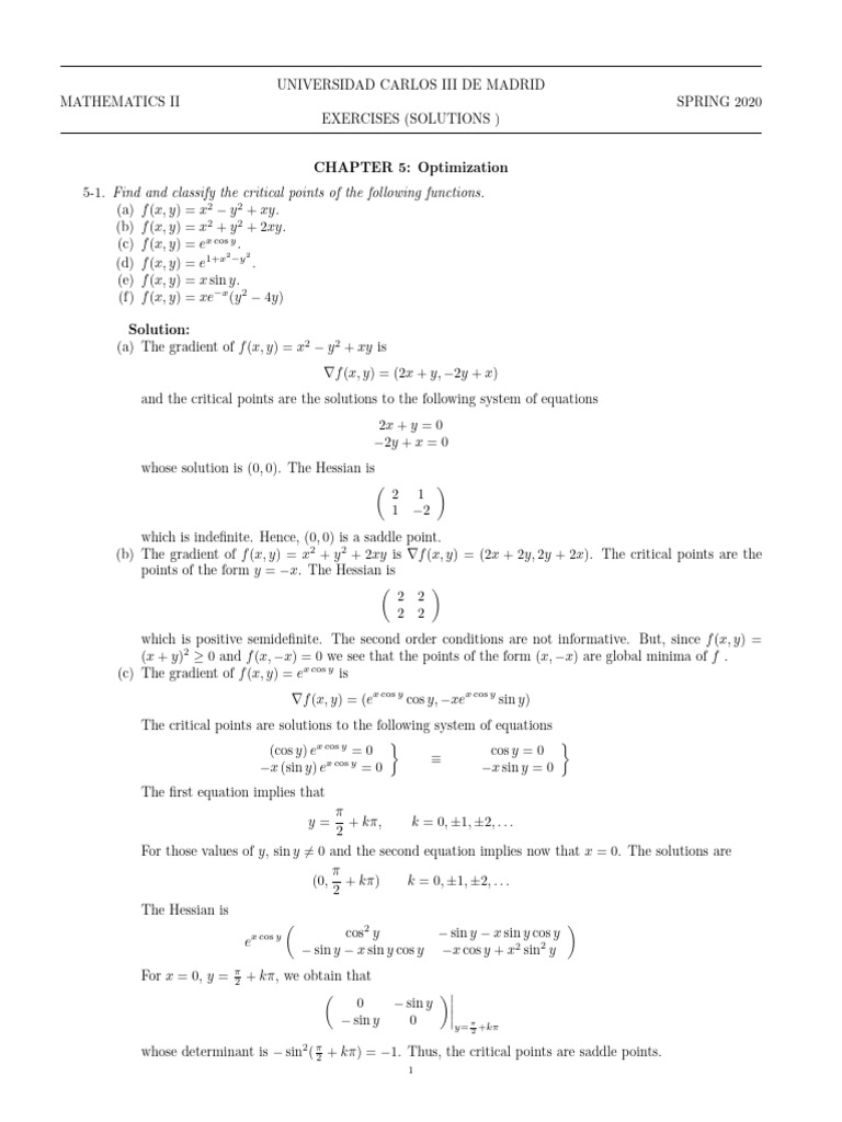 I Problemas5 Sol | PDF | Mathematical Optimization | Lagrangian Mechanics