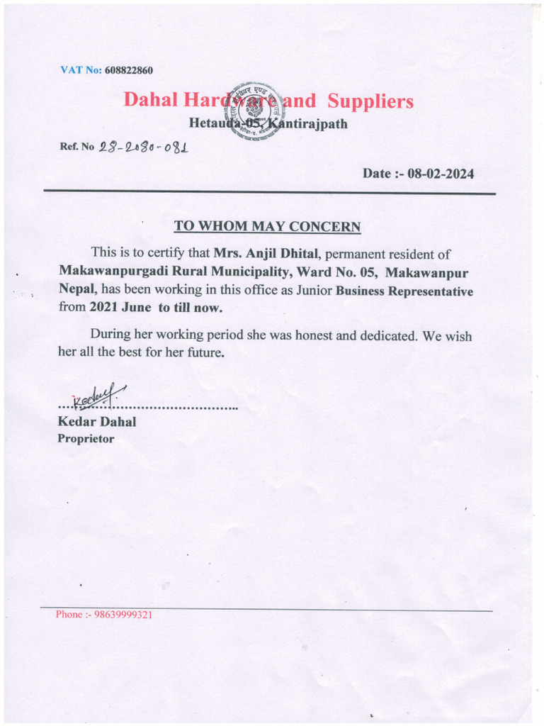 Anjil Experience | PDF