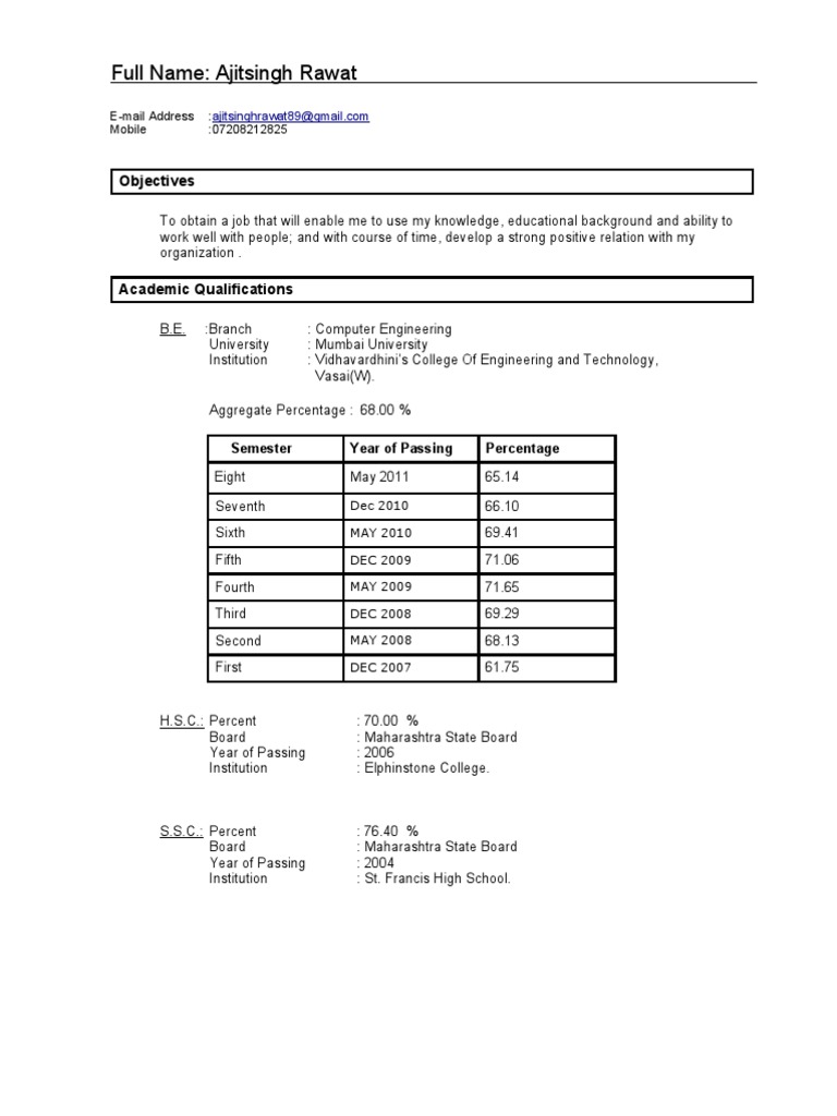 AJIT Resume | PDF | Computers | Career & Growth