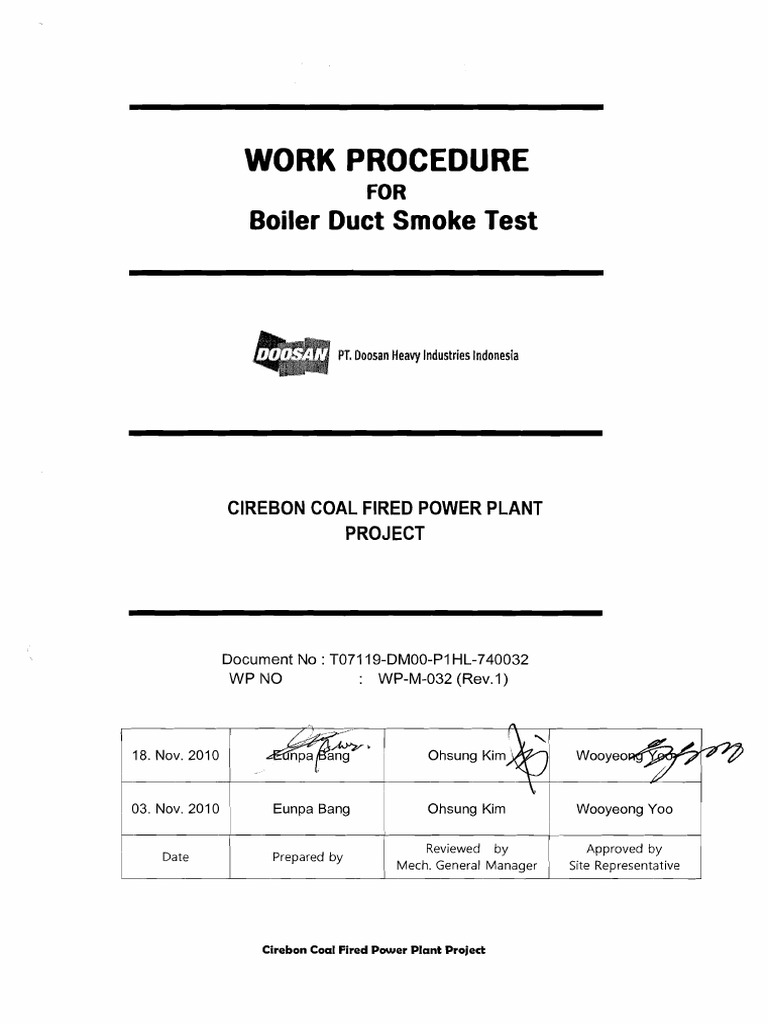 Boiler Ducting Smoke Test | PDF