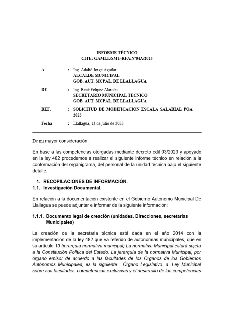 Informe Poa 2024 | PDF