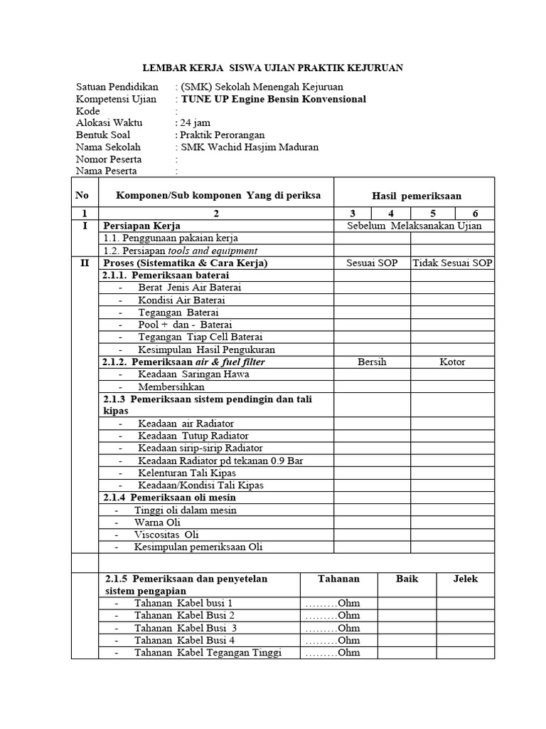 Lembar Kerja Siswa Ukk 2023 | PDF