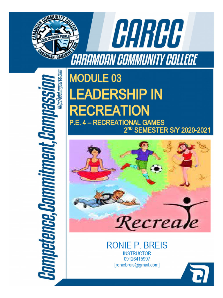 Leadership Roles in Recreation Management | PDF | Leadership | Recreation