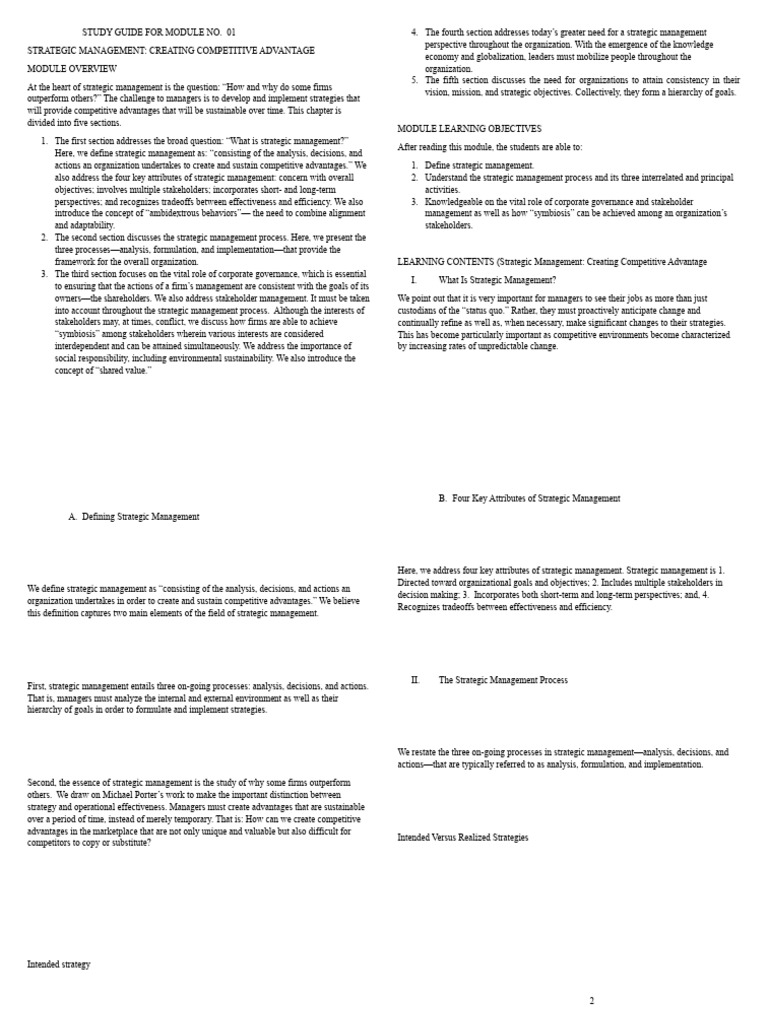 Strama 1 | PDF | Strategic Management | Corporate Social Responsibility