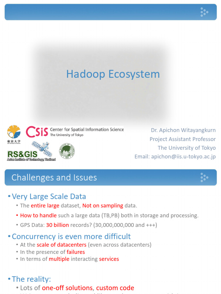 Hadoop Ecosystem | PDF | Apache Hadoop | Map Reduce