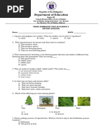 2nd Quarterly Assessment Science 5 REVIEWER | PDF | Flowers | Pollination
