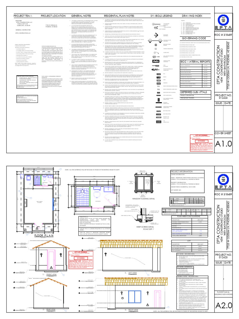 Arch Plans v2 (Approved) | PDF | Building Insulation | Duct (Flow)