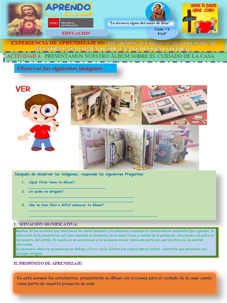 Exp3 - 3° y 4 ° Actividad 4 | PDF | Amor | Aprendizaje