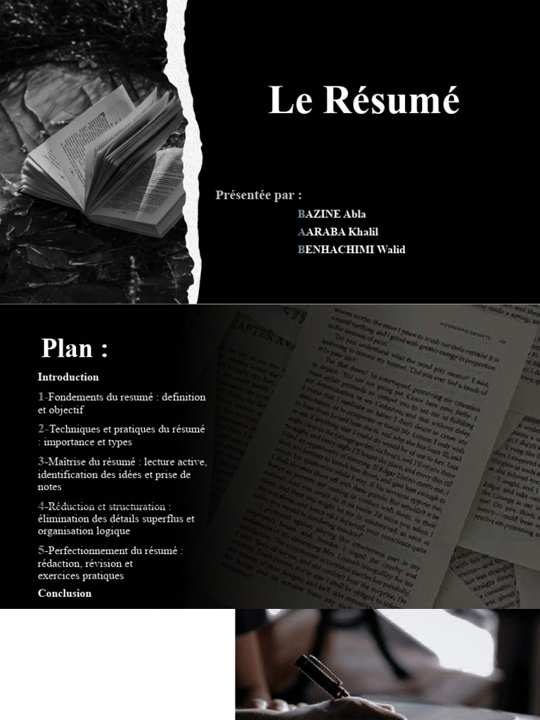Presentation Resumer 1 | PDF | la communication