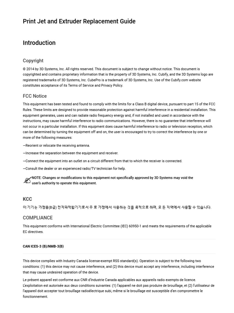 Print Jet and Extruder Replacement Guide | PDF | Vacuum Tube | Printed ...