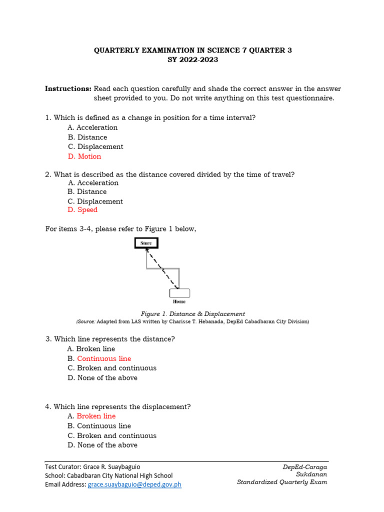 S7 Q3 Answer-Key | PDF | Electromagnetic Spectrum | Heat Transfer