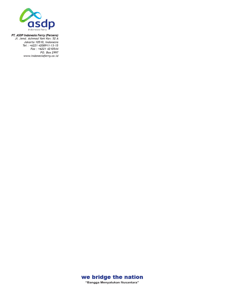 Kop Surat Asdp 2023 New | PDF