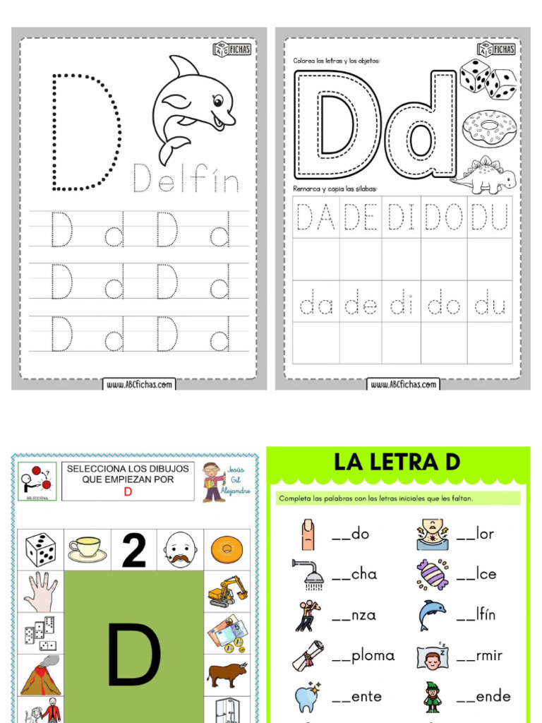 Actividad Letra D | PDF