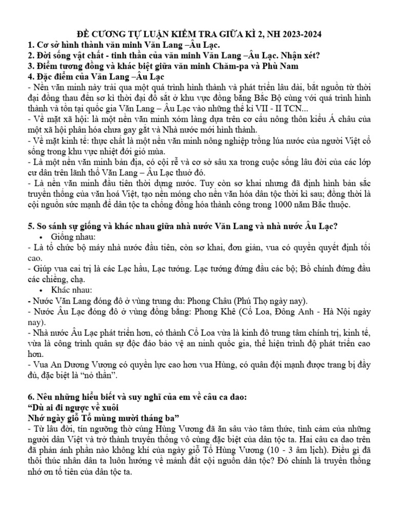 De Tư Luạn Kiem Tra Giua Ki 2 | PDF