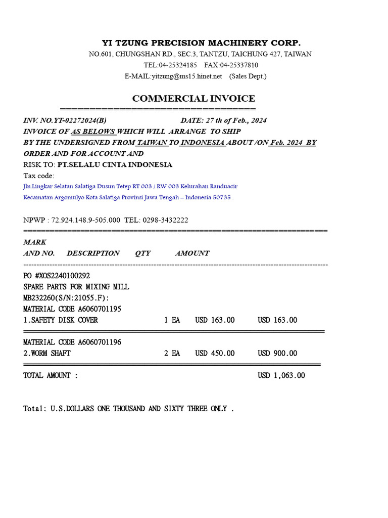 Revised Shipping Documents Pdf