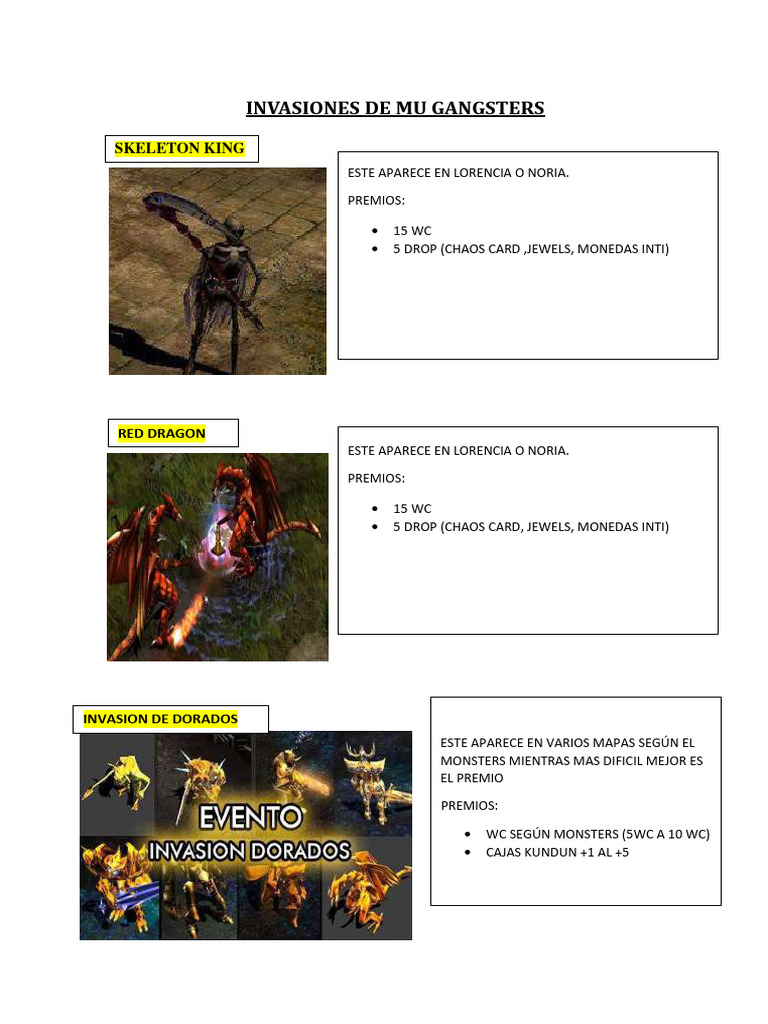 Guia Mu Gangsters Actualizada | PDF