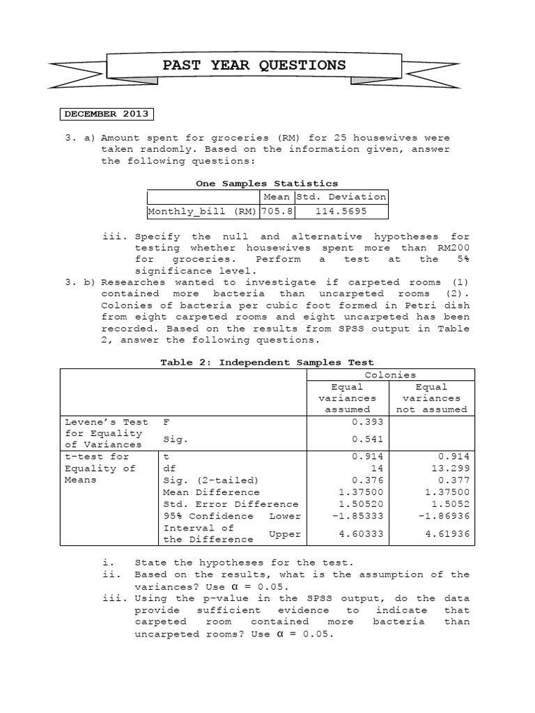 Chapter 4 (Hypothesis Testing) | PDF | P Value | Student's T Test Chapter 4 (Hypothesis Testing) | PDF | P Value | Student's T Test