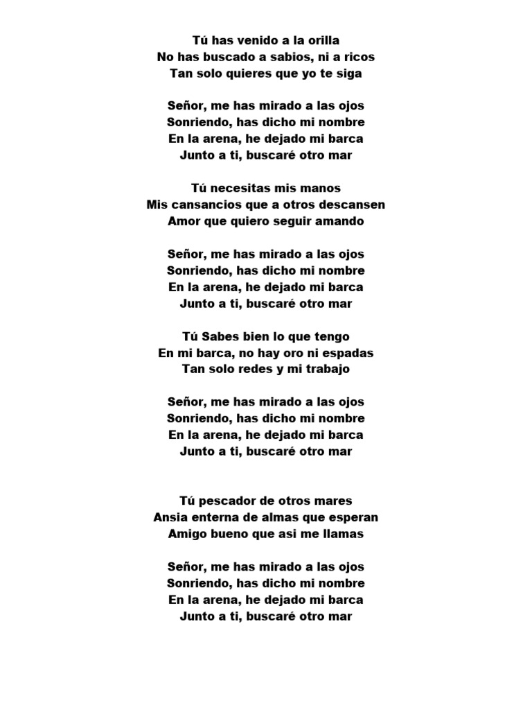 Tú Has Venido A La Orilla | PDF