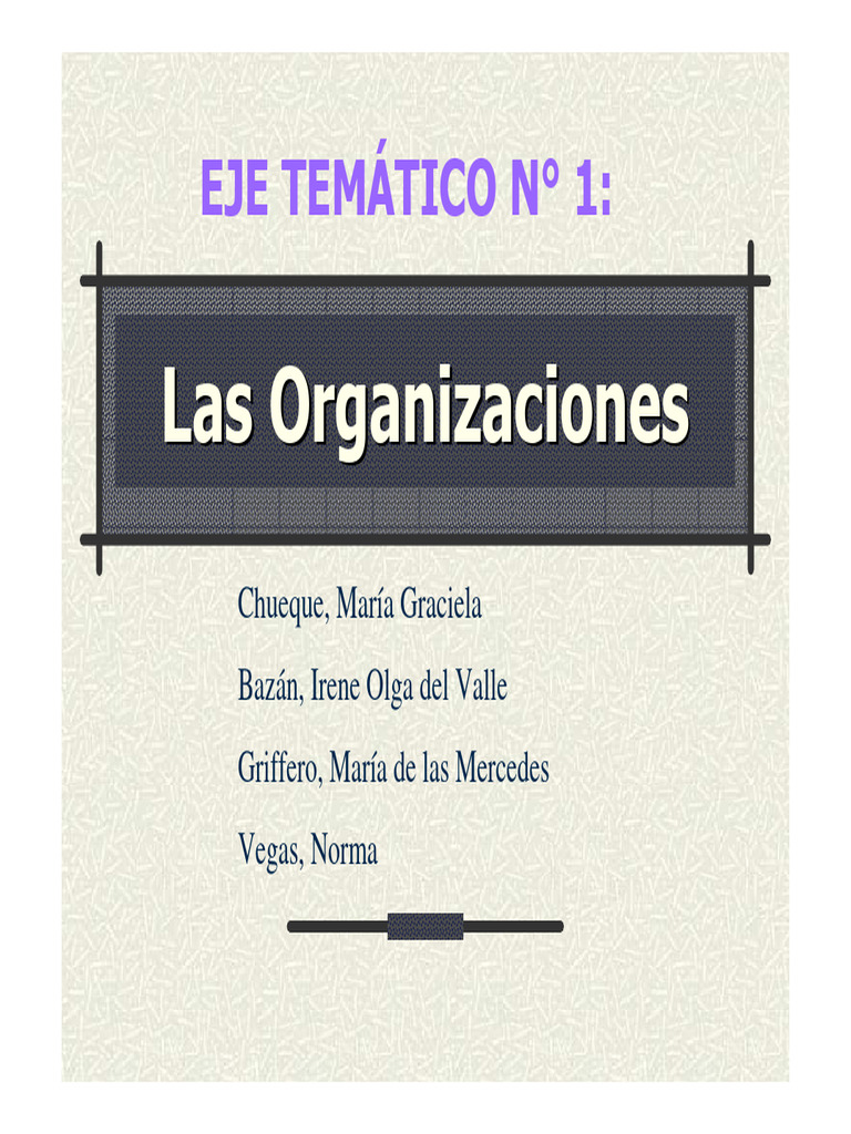 U1.Ob-Power-LAS ORGANIZACIONES | PDF | Sociedad | Sistema