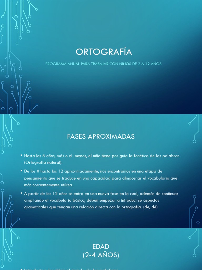 Programa de Lectura y Ortografia | PDF | Palabra | Ortografía