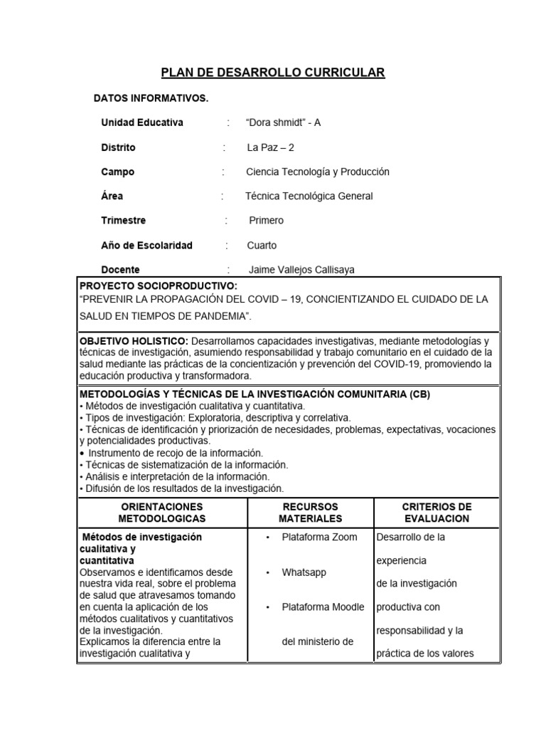 PDC 2 4to | Descargar gratis PDF | Información | Enseñando