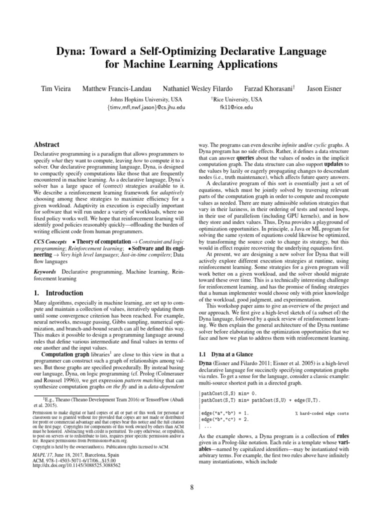 Vieira+Al Mapl17 | PDF | Method (Computer Programming) | Machine Learning
