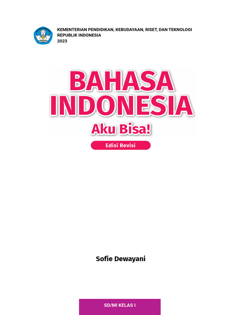 Bahasa Indonesia BS KLS I Rev | PDF