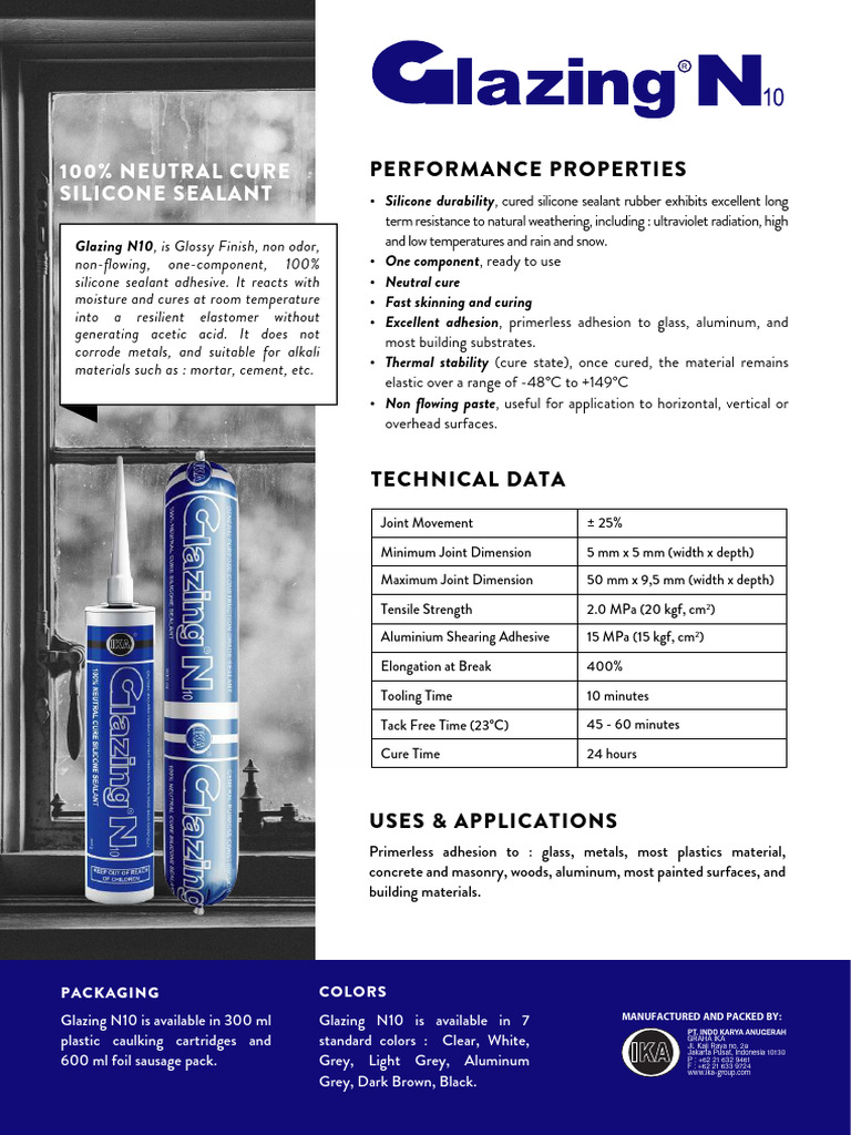 IKA Glazing N10 | PDF