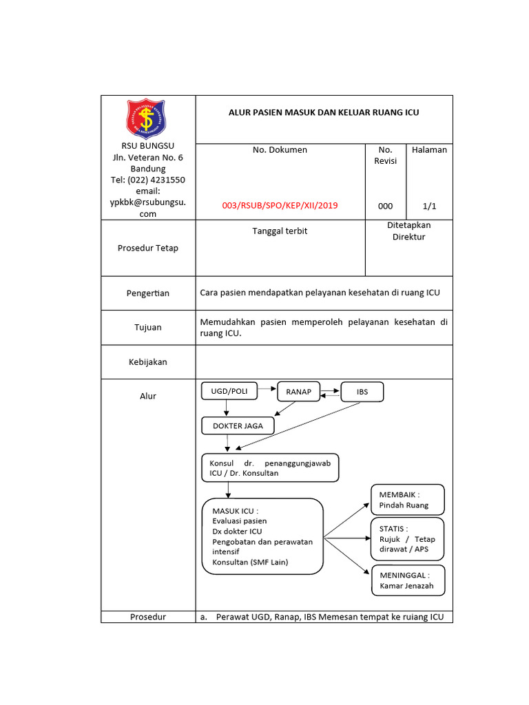 Spo Alur Icu | PDF