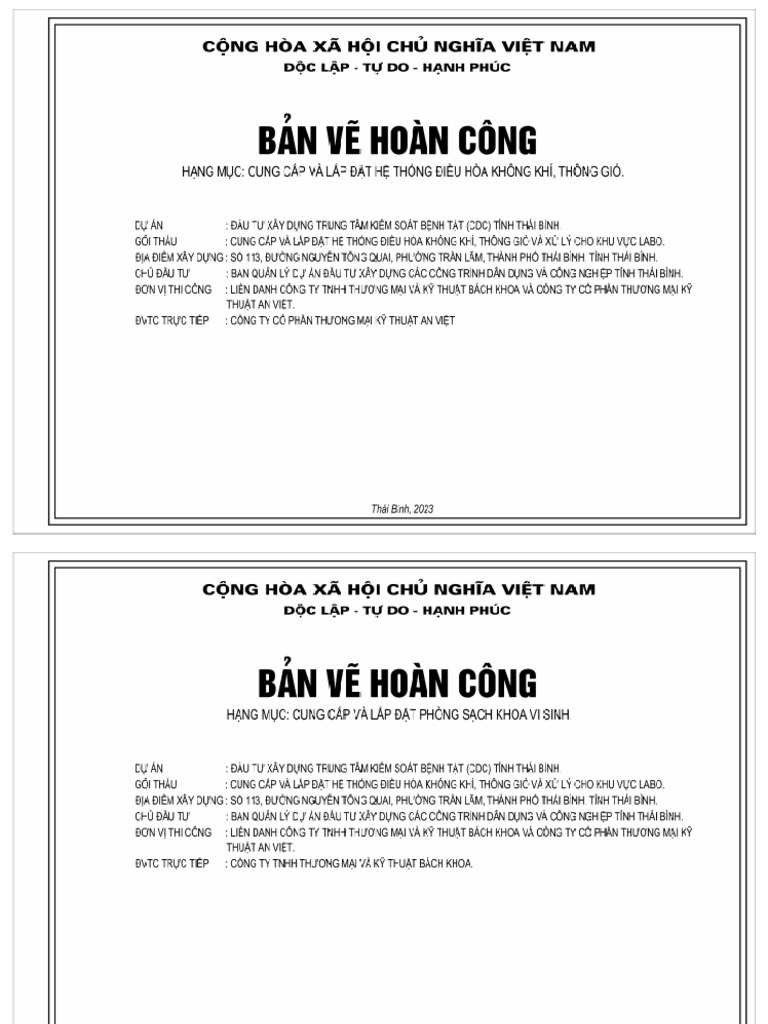 Bìa BVHC Model | PDF