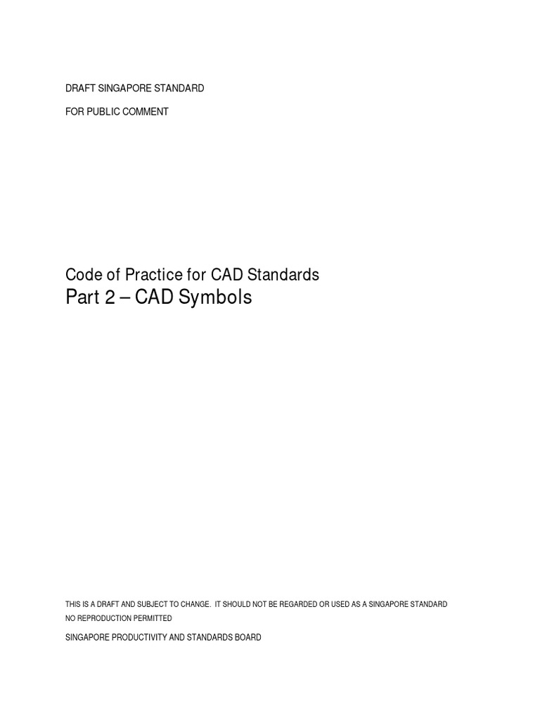 Cad Standard Fro Singapore Govt. | PDF | Technical Drawing | Duct (Flow)