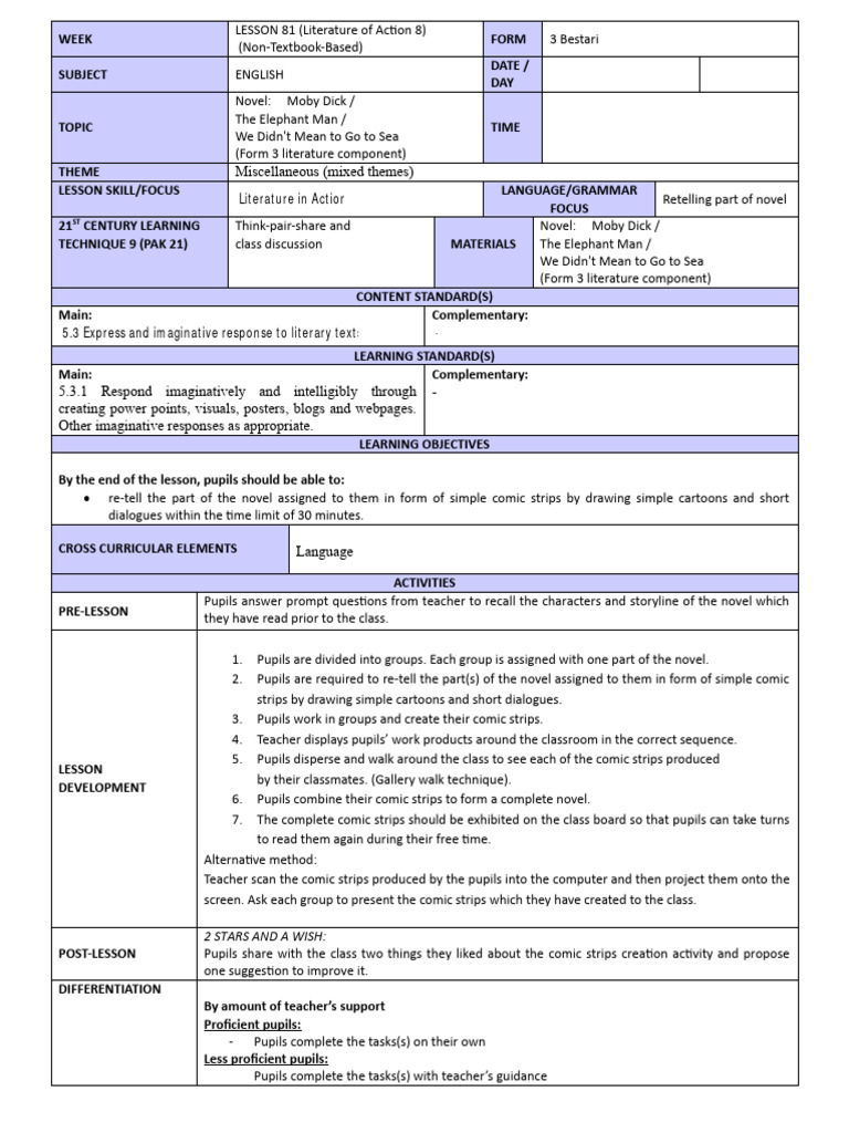 Lesson 81 | PDF | Teachers | Novels