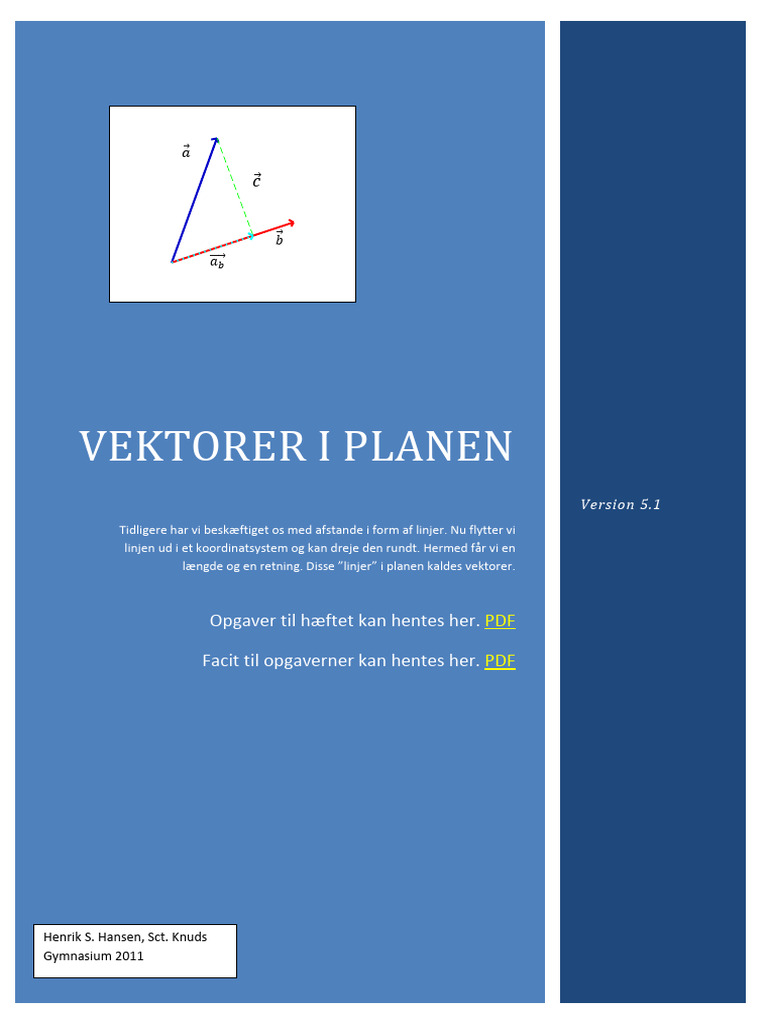 Vektorer I Planen Nspire | PDF
