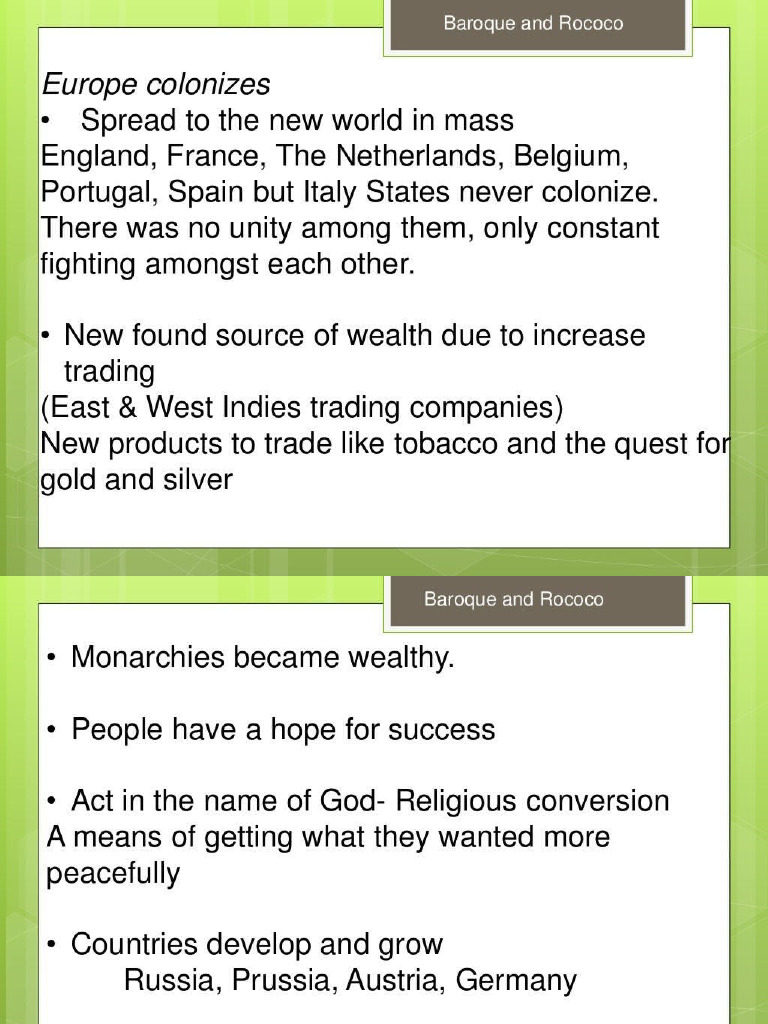 History 2 Baroque and Rococo Architecture | PDF