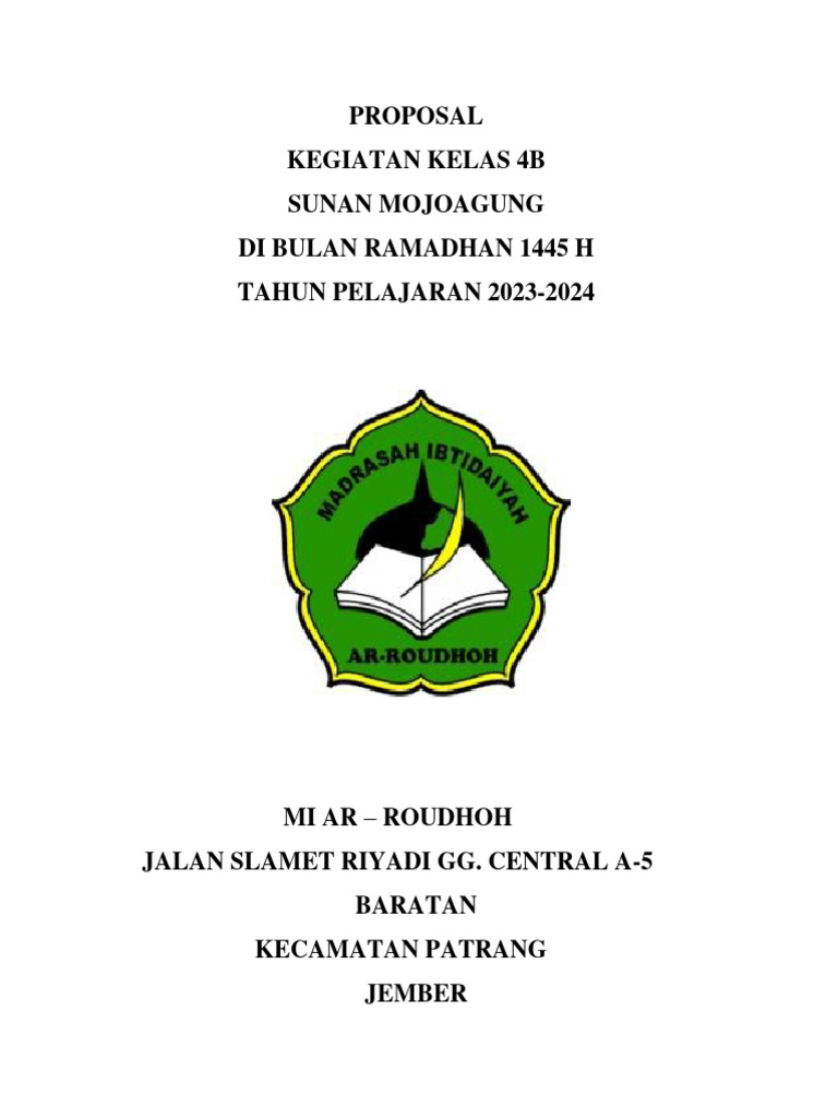 4b Proposal Kegiatan Bulan Ramadhan | PDF