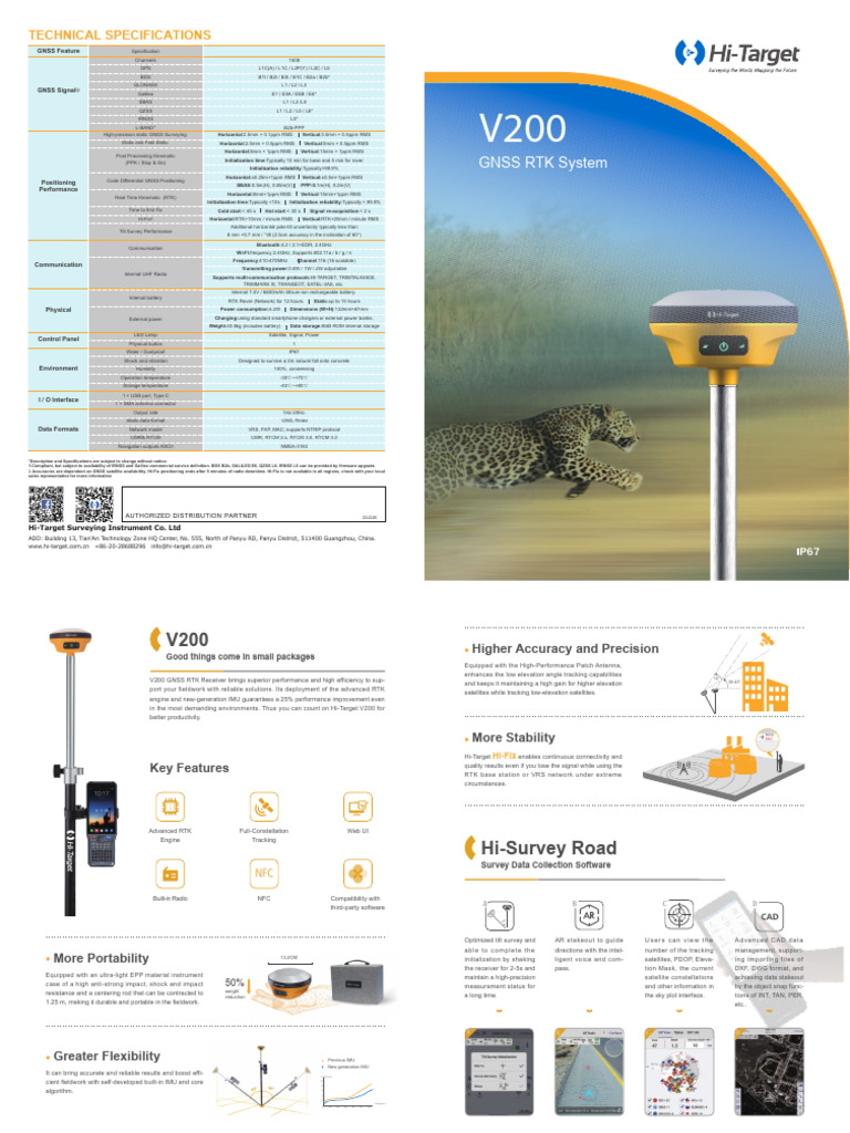 Hi-Target V200 GNSS RTK Receiver Guide | PDF | Mobile Technology ...