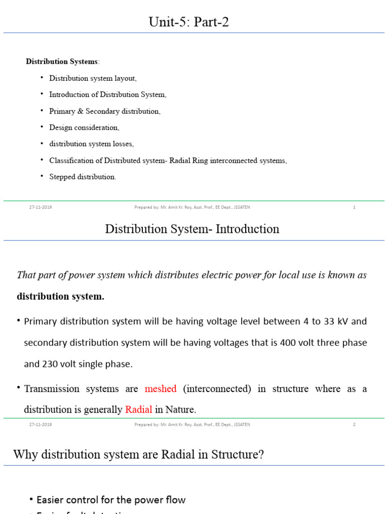 Unit-5 Part-2 | PDF | Electric Power Distribution | Electrical Substation