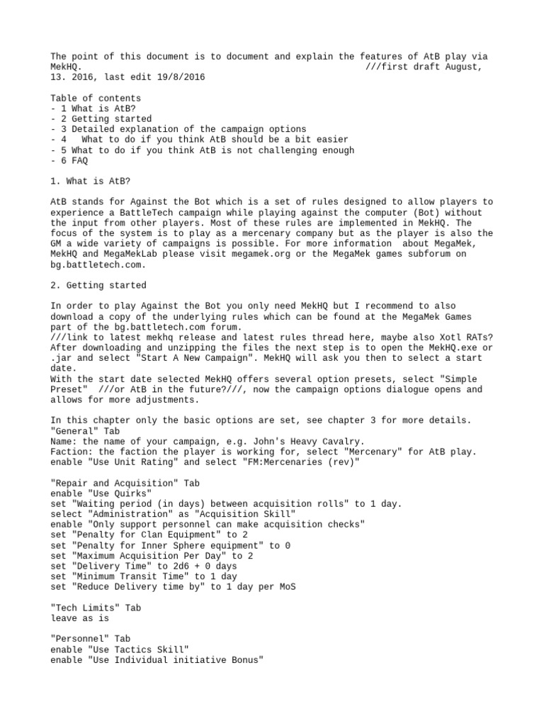 AtB Documentation.19 - 8 (WIP) | PDF | Loans