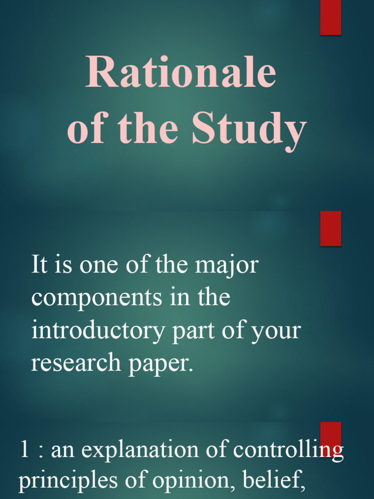 Research Rationale for Students | PDF | Educational Technology | Cognition