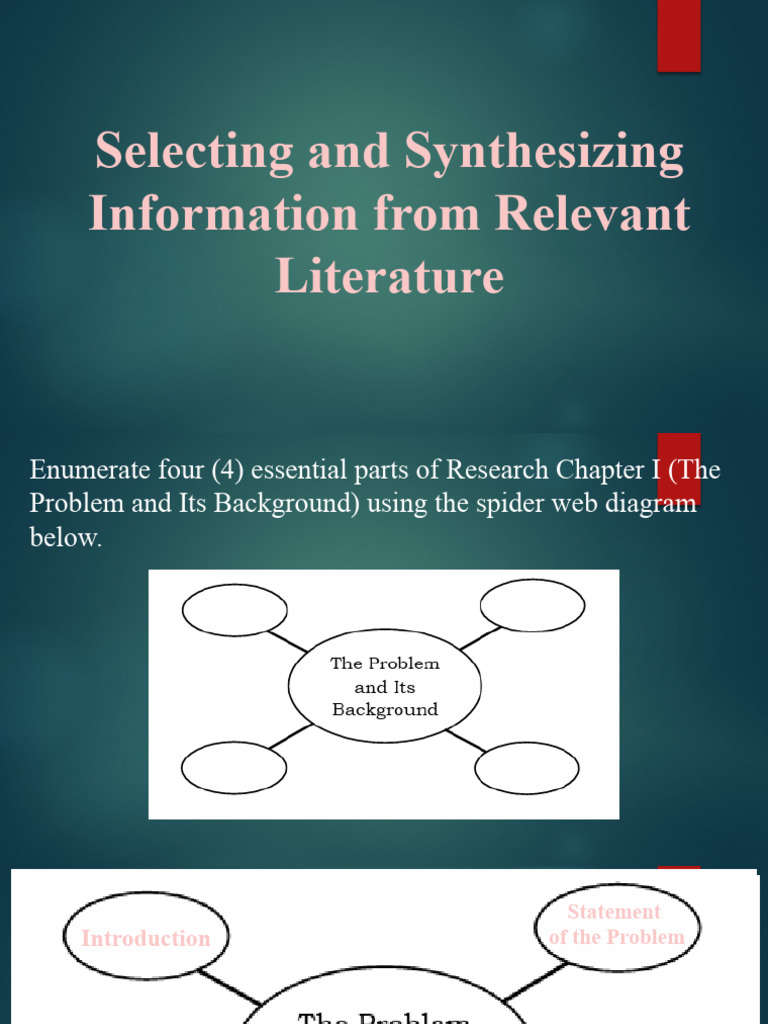 Lesson14 - Selecting and Synthesizing | PDF | Literature Review | Science