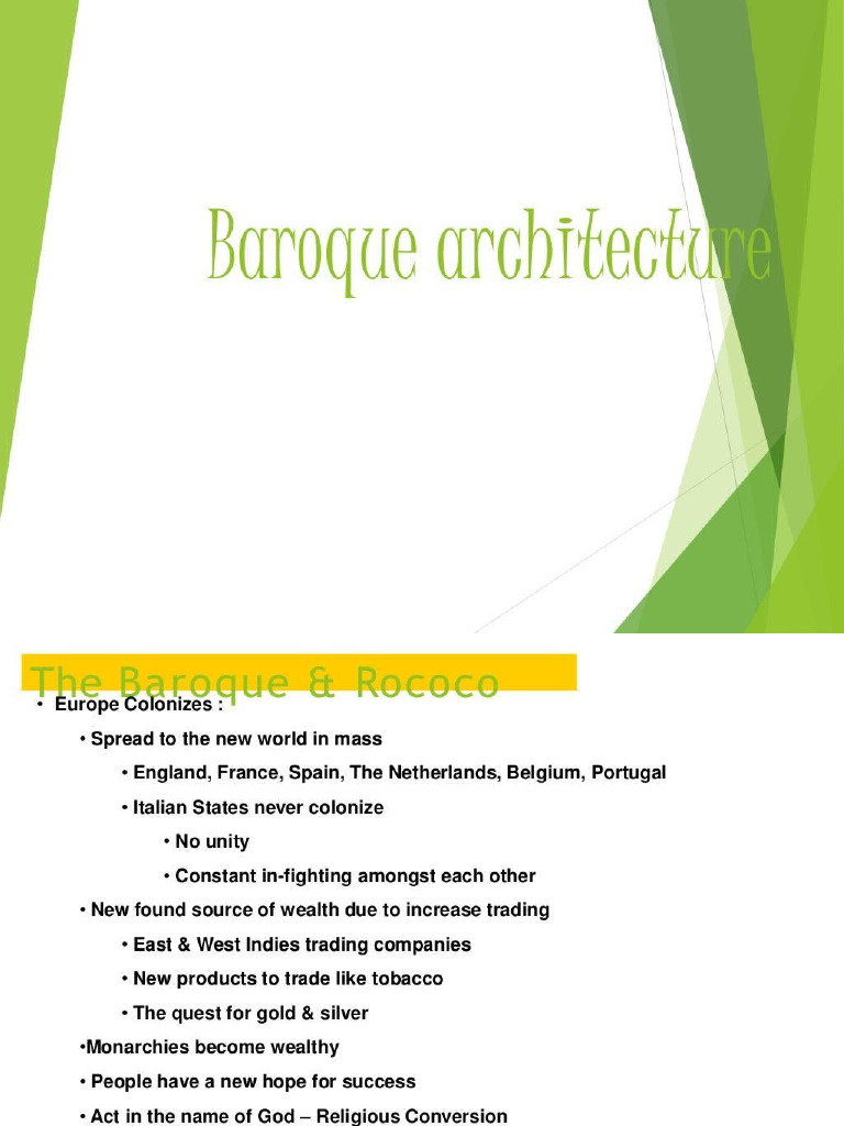 History 2 Baroque Architecture | PDF