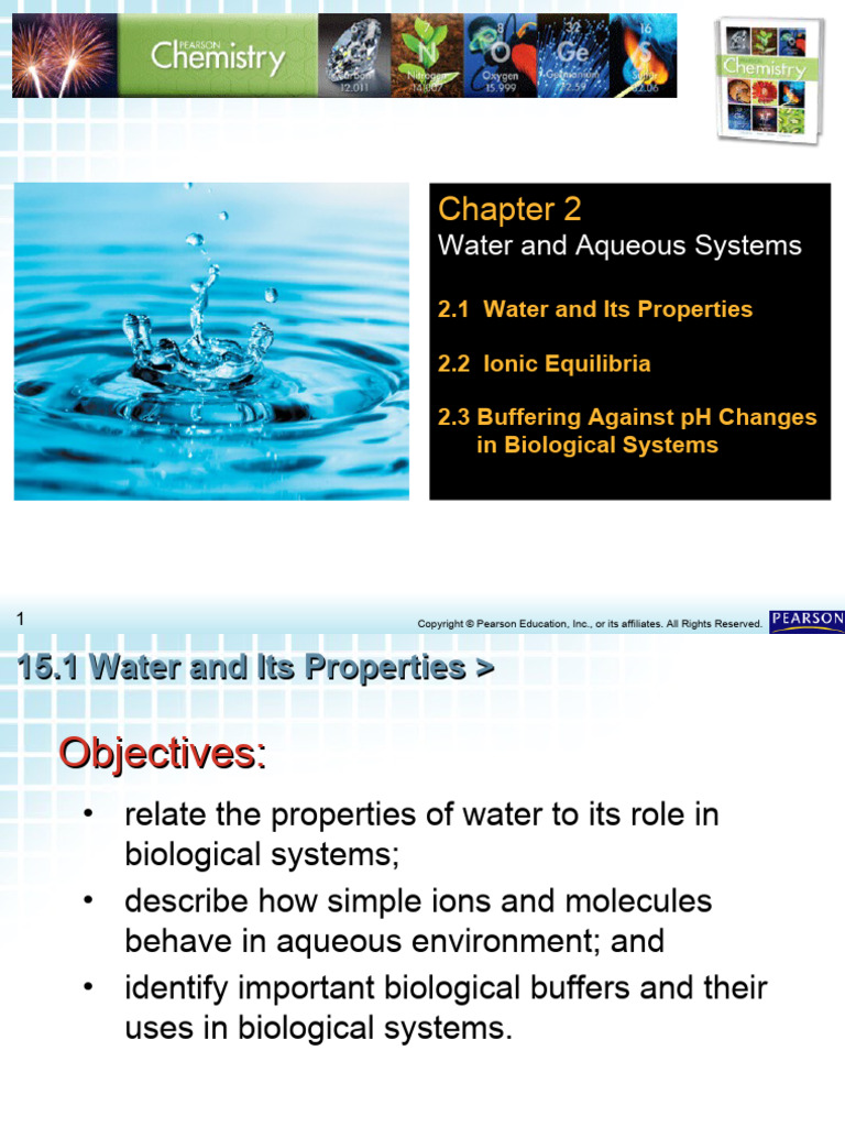 Chapter 2-Water and The Aqueous Environment | PDF | Ph | Chemical Polarity