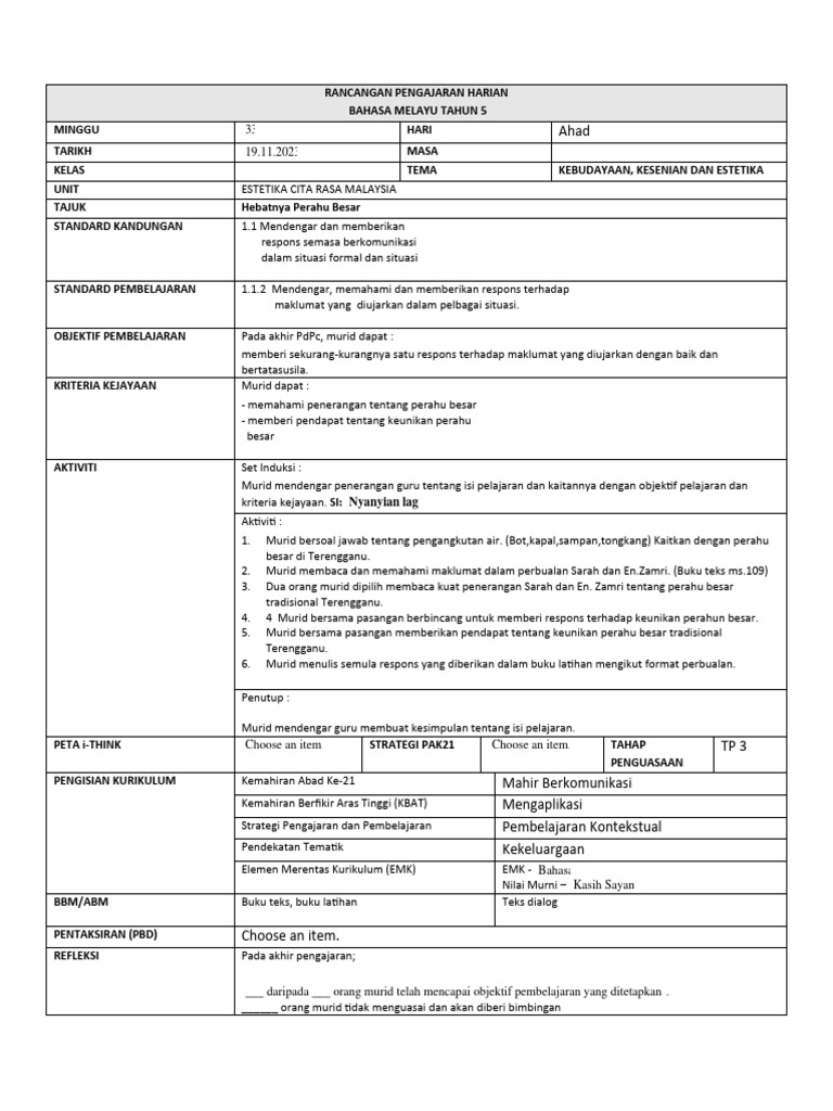 Unit 15 Estetika Cita Rasa Malaysia | PDF